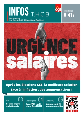 N°417 - Novembre 2023 | CGT THCB